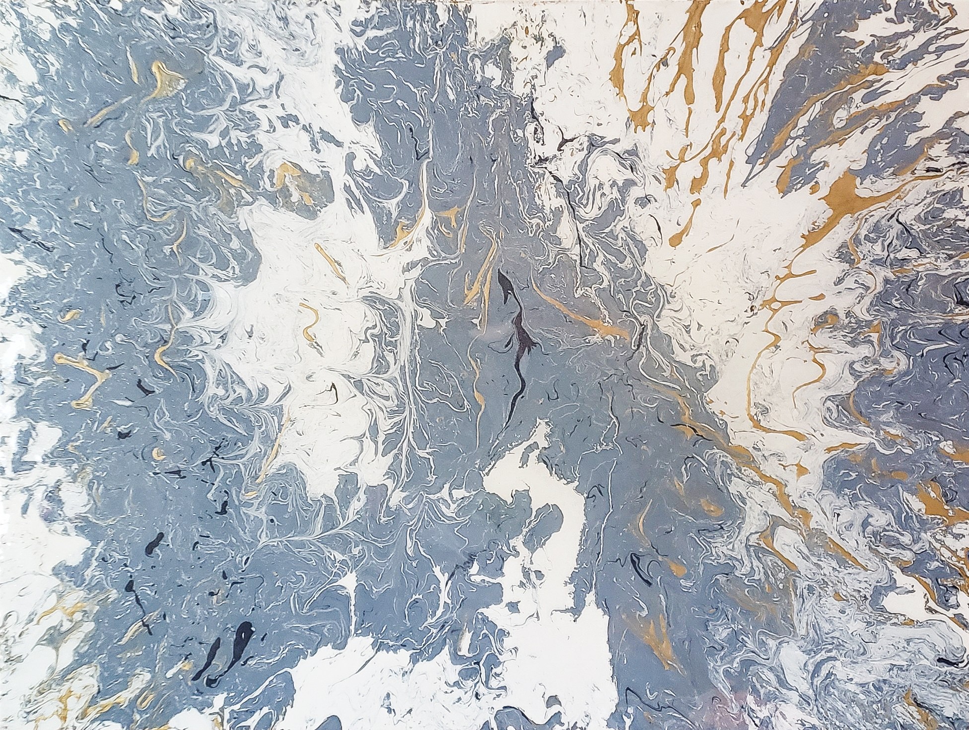 Iceberg - Monic Reyes - 30" x 40" - Acrylic & Resin on Canvas - Local ...