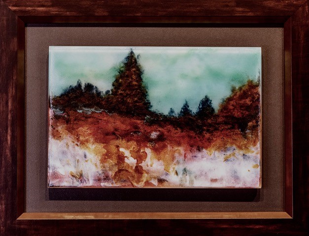 Rugged Ground - Nancy Yarbrough - 11.5" x 13.5" - Powdered Glass on ...