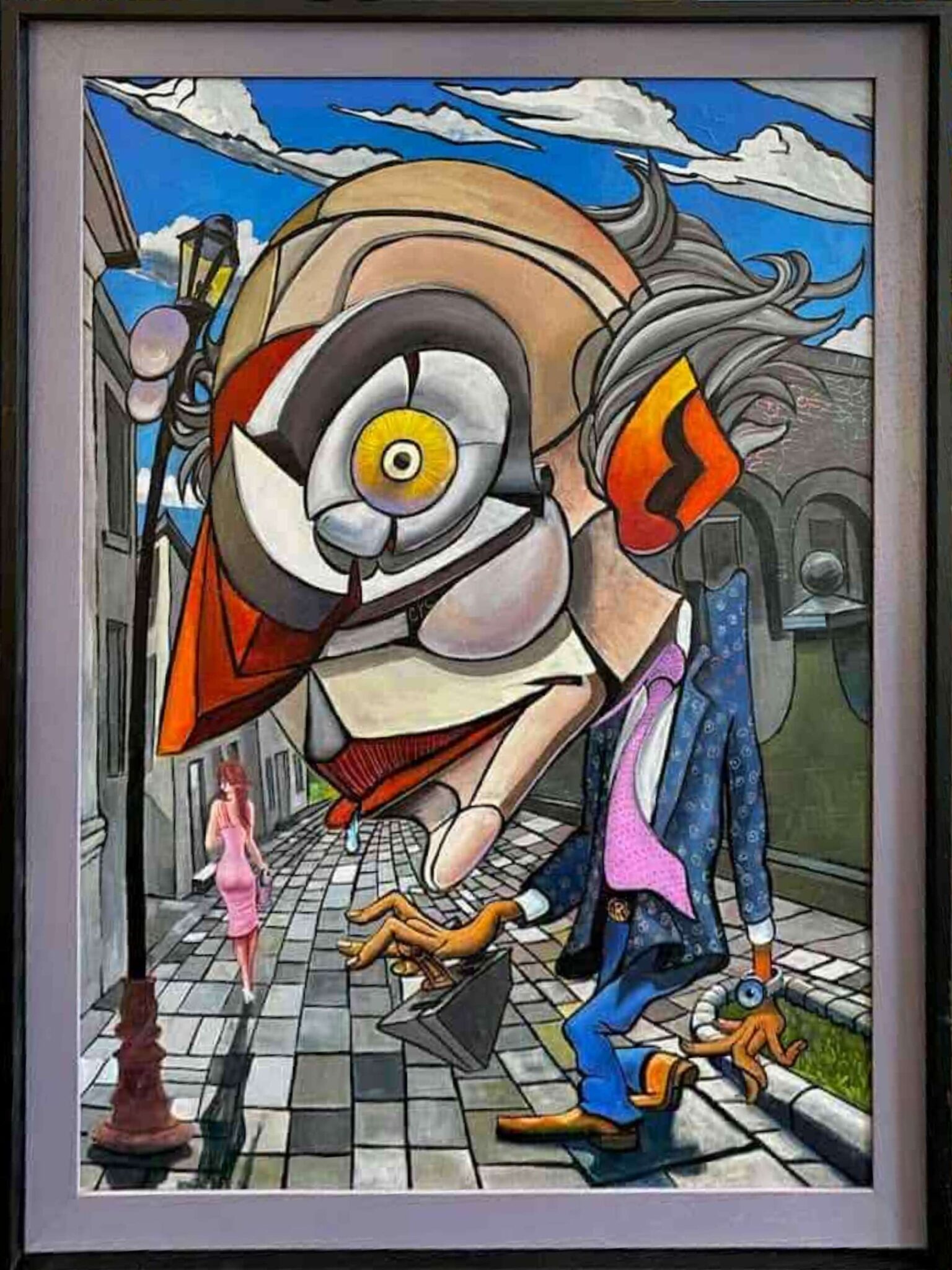 Shallow Ism of the Thought of the Mind - Robert J. Wilkens - 45" x 35" - Oil on Canvas - Local ...